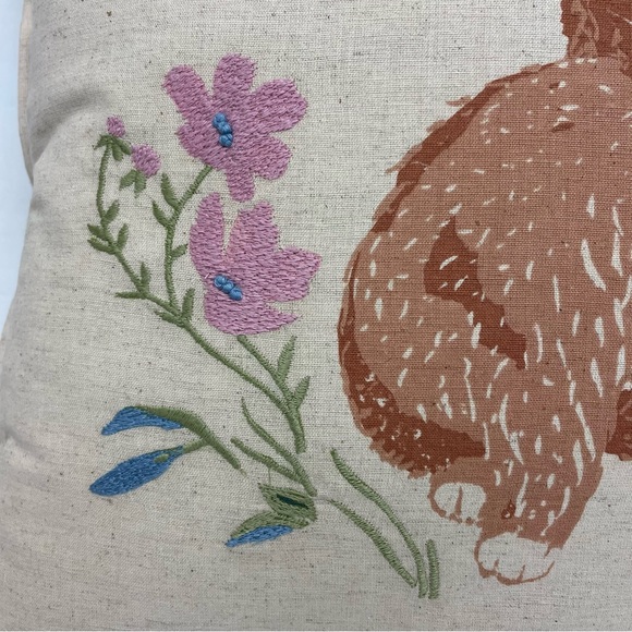 Target | Accents | Bunny Pillow Embroidered Cotton 8 X 18 | Poshmark